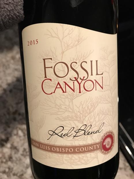 2015 Fossil Canyon Red Wine, USA, California, Central Coast, San Luis ...