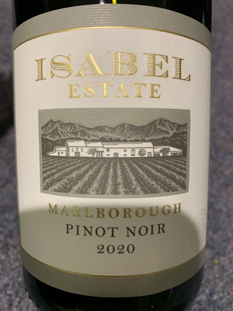 2021 Isabel Pinot Noir, New Zealand, South Island, Marlborough ...