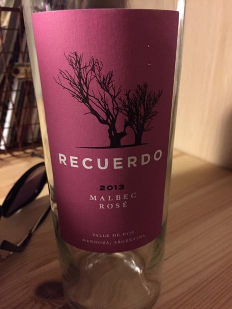 2022 Recuerdo Malbec Rosado, Argentina, La Rioja - CellarTracker