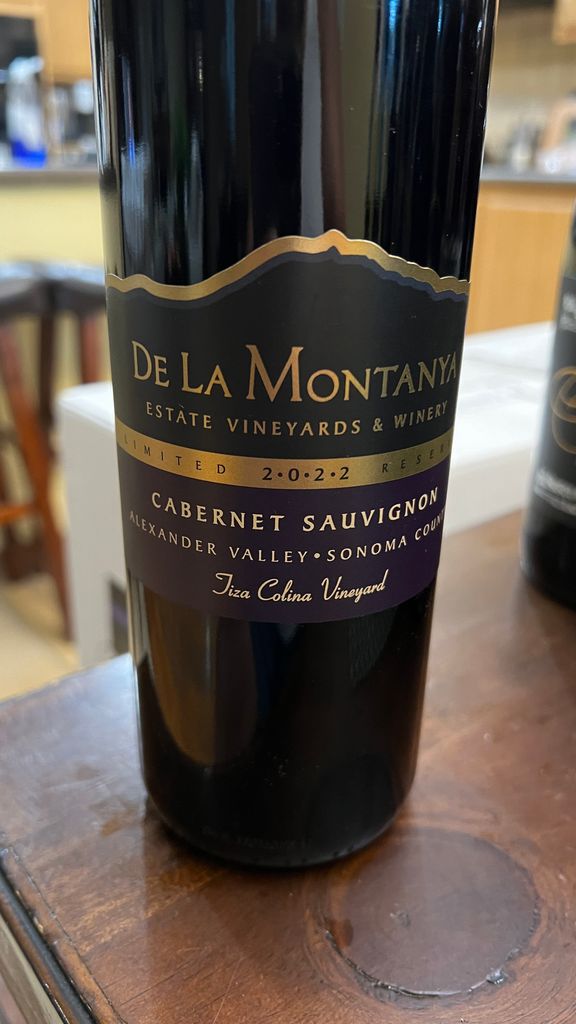 2022 De La Montanya Cabernet Sauvignon Limited Reserve Tiza Colina, USA ...