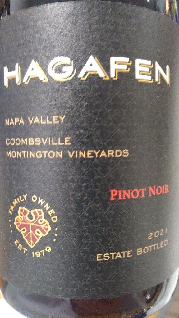 2022 Hagafen Pinot Noir Montington Vineyard, USA, California, Napa ...