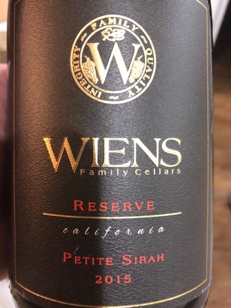 2016 Wiens Family Cellars Petite Sirah Reserve Temecula Valley, USA ...