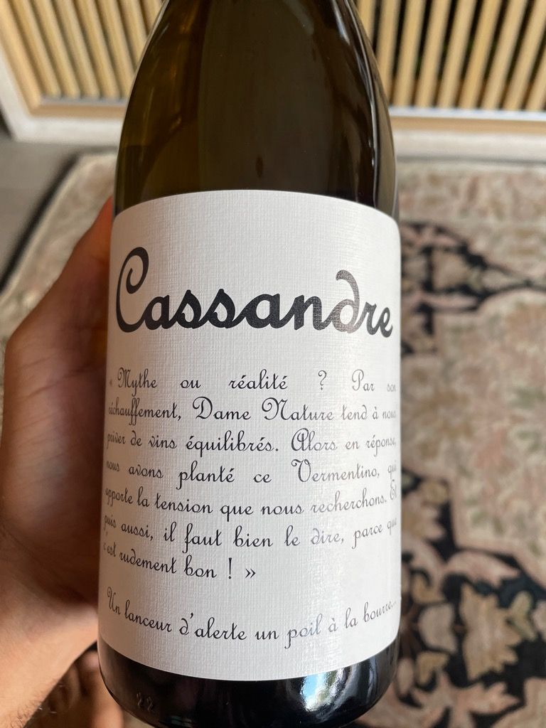 2022 Maison Ventenac Vermentino Cassandre, France, Vin de France - CellarTracker