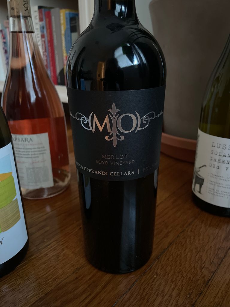 2019 Modus Operandi Cellars Merlot Boyd Vineyard, USA, California, Napa ...