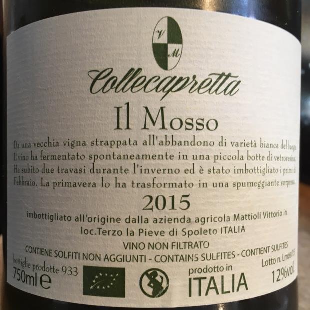 2015 Collecapretta Umbria Il Mosso, Italy, Umbria - CellarTracker