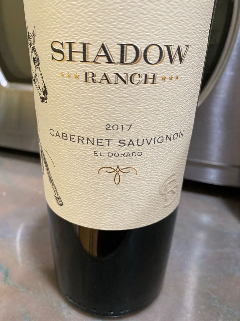 2021 Shadow Ranch Cabernet Sauvignon, USA, California, Sierra Foothills ...