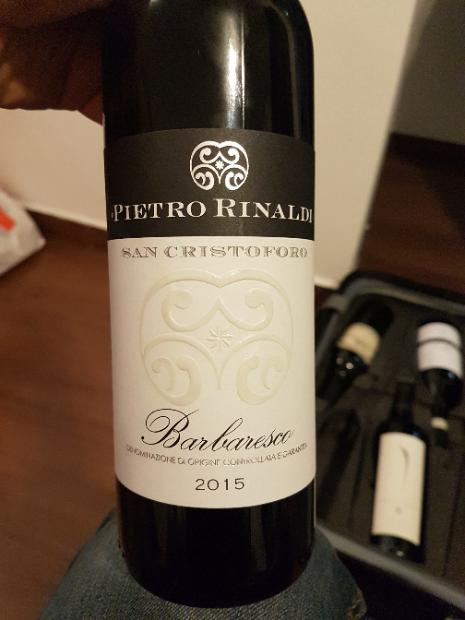 2015 Pietro Rinaldi Barbaresco San Cristoforo, Italy, Piedmont, Langhe ...