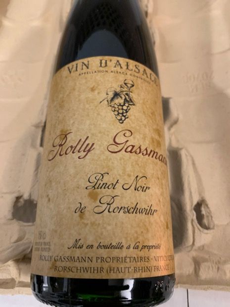 2002 Rolly Gassmann Pinot Noir Alsace Rorschwihr, France, Alsace ...