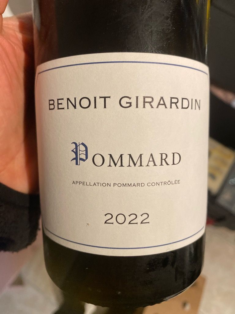 2023 Benoit Girardin Pommard, France, Burgundy, Côte de Beaune, Pommard ...