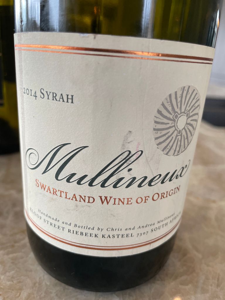 2014 Mullineux Syrah, South Africa, Coastal Region, Swartland - CellarTracker