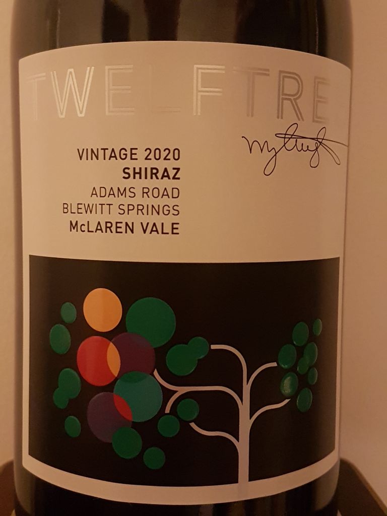 2020 Twelftree Wines Shiraz Adams Road, Australia, South Australia ...
