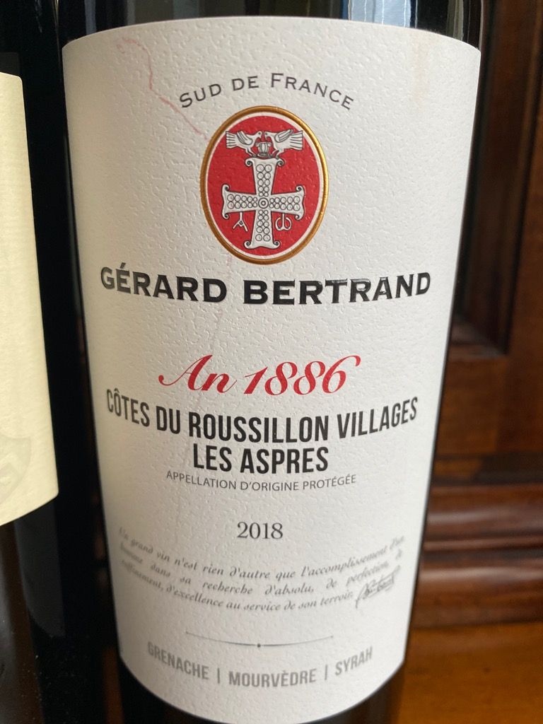 2019 Gérard Bertrand Côtes du Roussillon Villages Les Aspres, France ...