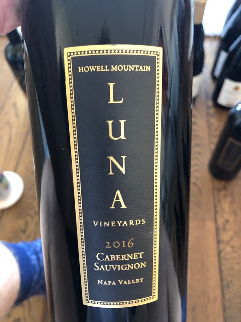 2016 Luna Vineyards Cabernet Sauvignon Howell Mountain, USA, California ...
