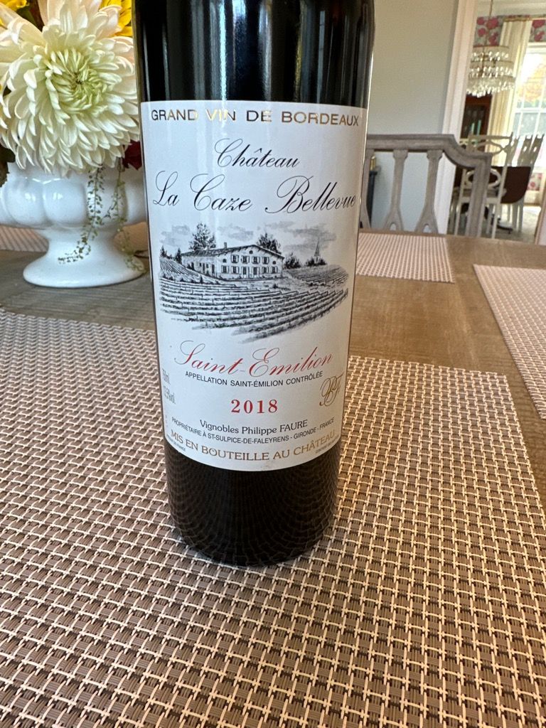 2018 Château La Caze Bellevue, France, Bordeaux, Libournais, St. Émilion - CellarTracker