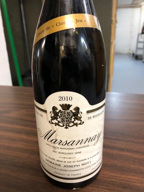 2012 Domaine Joseph Roty Marsannay Le Clos de Jeu, France, Burgundy ...