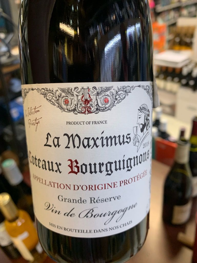 2018 La Maximus Coteaux Bourguignons Grande Réserve, France, Burgundy ...