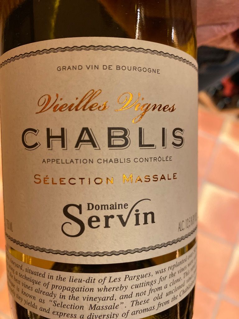 2021 Domaine Servin Chablis Cuvée Massale Vieilles Vignes, France ...