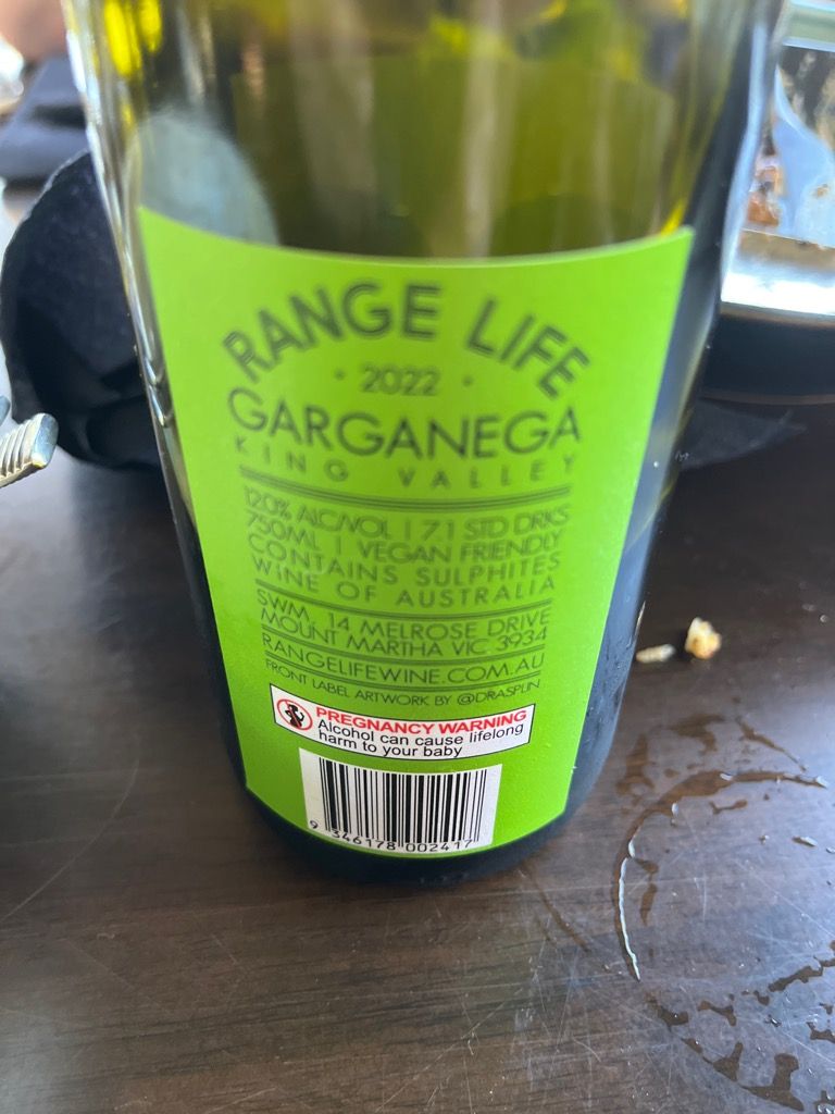 2022 Range Life Garganega, Australia, Victoria, North East, King Valley ...