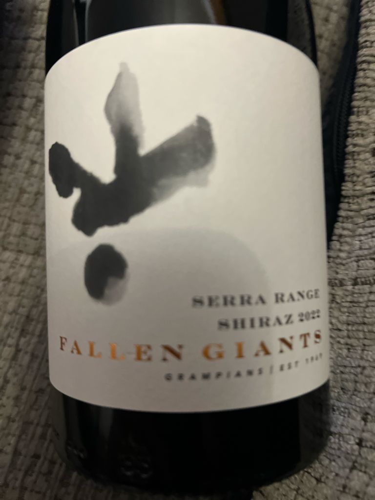 2022 Fallen Giants Shiraz Serra Range, Australia, Victoria, Western ...