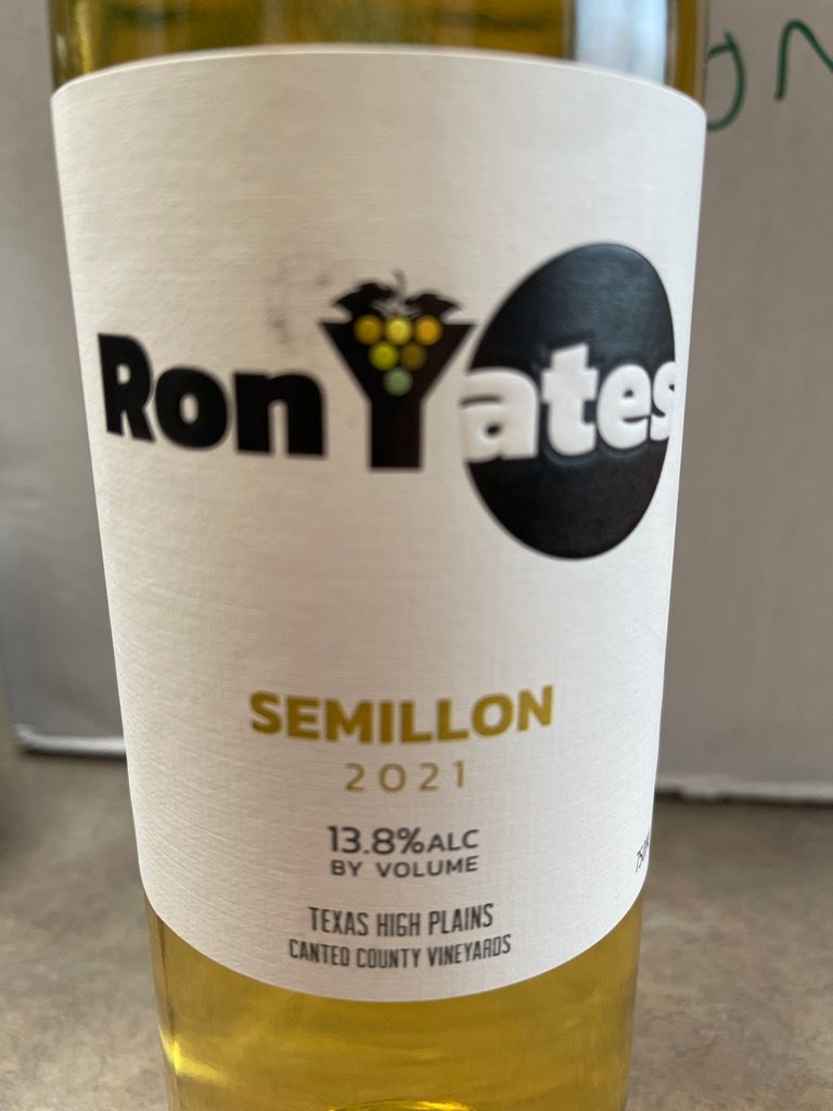 2021 Ron Yates Sémillon, USA, Texas, Texas High Plains - CellarTracker