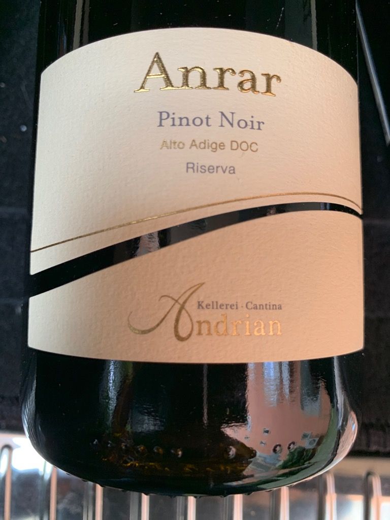 2017 Kellerei Cantina Andrian Pinot Nero Riserva Anrar, Italy, Trentino ...
