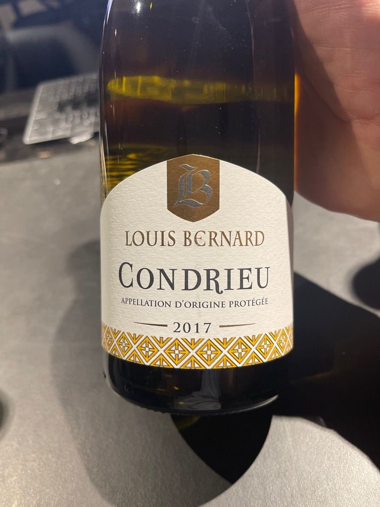 2017 Louis Bernard Condrieu, France, Rhône, Northern Rhône, Condrieu ...