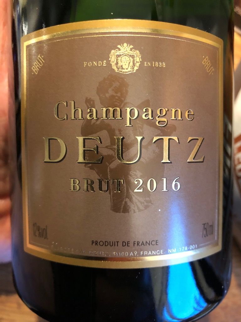 2016 Deutz Champagne Brut Millésimé, France, Champagne - CellarTracker