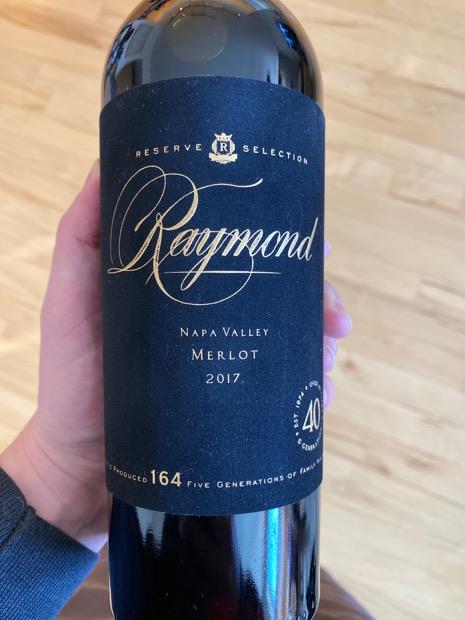 2017 Raymond Merlot Reserve Selection, USA, California, Napa Valley ...