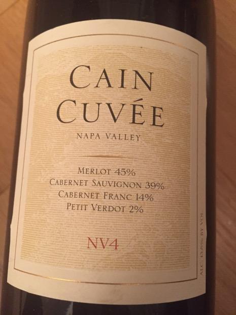 NV Cain Vineyard & Winery Cain Cuvée NV4, USA, California, Napa Valley ...