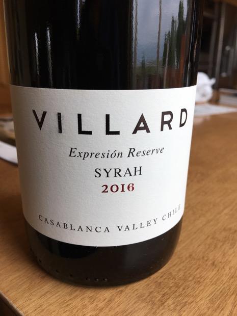 2016 Villard Estate Syrah Expresión Reserve, Chile, Casablanca Valley ...