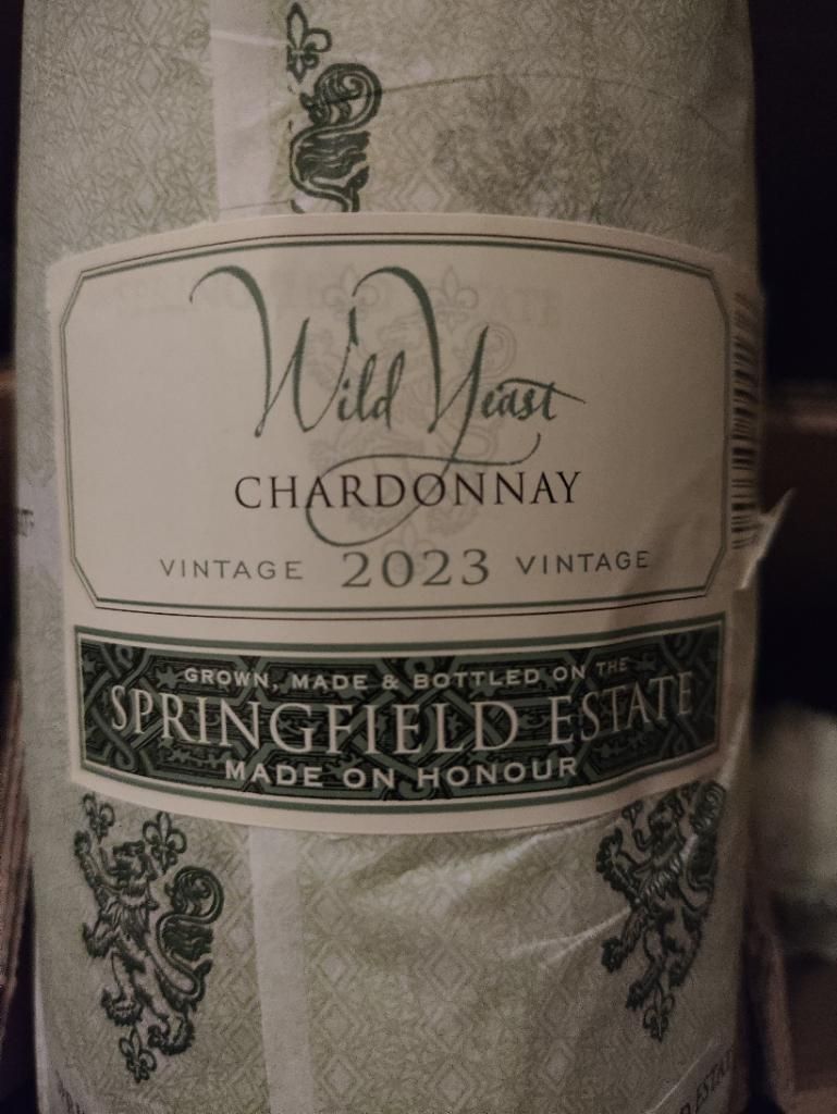2023 Springfield Estate Chardonnay Wild Yeast, South Africa, Breede ...