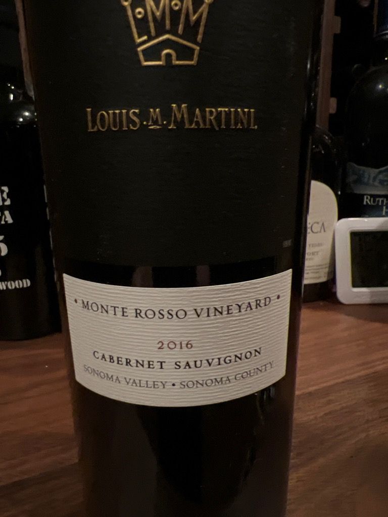 2016 Louis M. Martini Cabernet Sauvignon Howell Mountain, USA ...