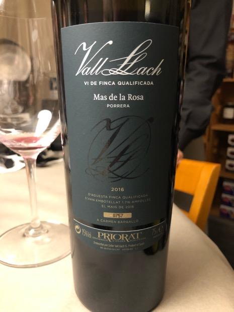 2019 Celler Vall Llach Priorat Vall Llach, Mas de la Rosa, Spain ...