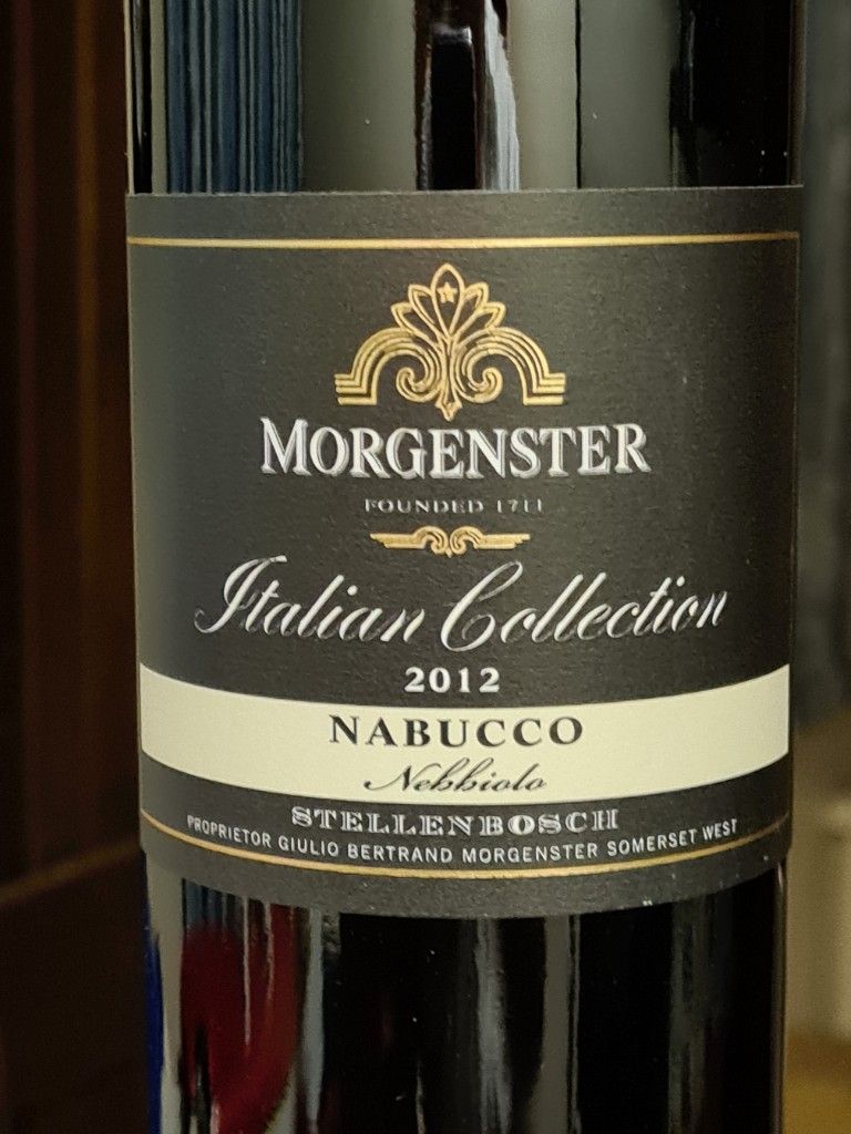 2012 Morgenster Nebbiolo Nabucco, South Africa, Coastal Region ...