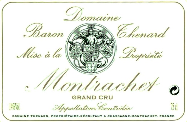 2020 Domaine Thenard Montrachet, France, Burgundy, Côte de Beaune ...