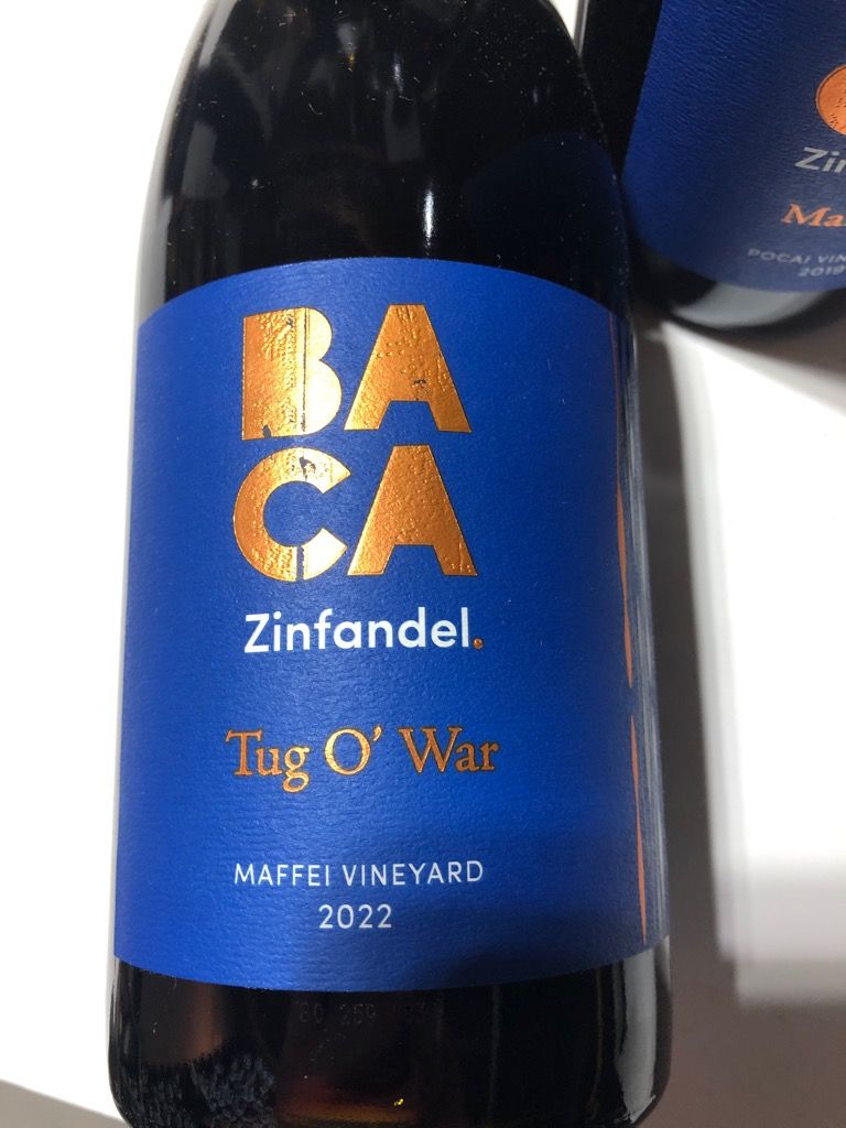 2022 BACA Zinfandel Tug O'War Maffei Vineyard, USA, California, Sonoma ...