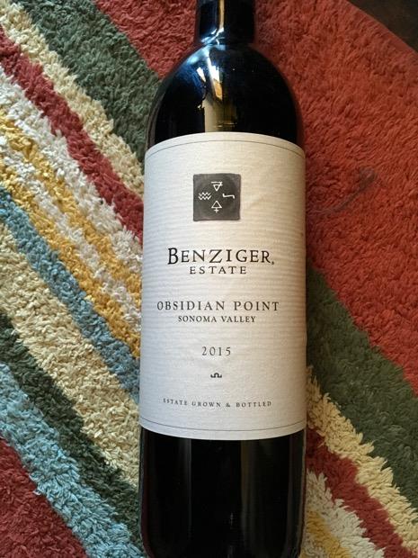 2015 Benziger Family Winery Estate Obsidian Point, USA, California ...