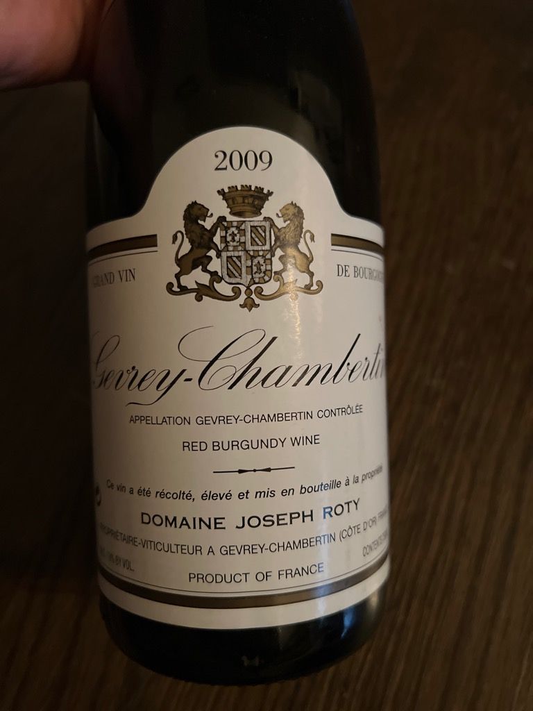 2009 Domaine Joseph Roty Gevrey-Chambertin Clos Prieur Bas, France ...