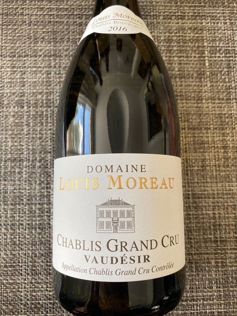 2017 Domaine Louis Moreau Chablis Grand Cru Vaudésir, France, Burgundy ...