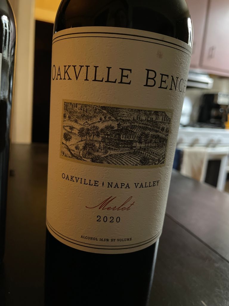 2020 Oakville Bench Merlot, USA, California, Napa Valley, Oakville ...