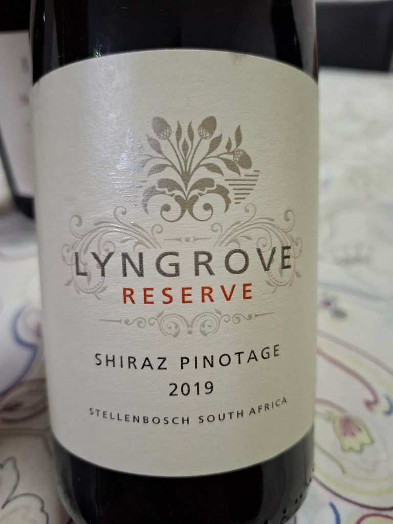 2019 Lyngrove Shiraz/Pinotage Reserve, South Africa, Coastal Region ...