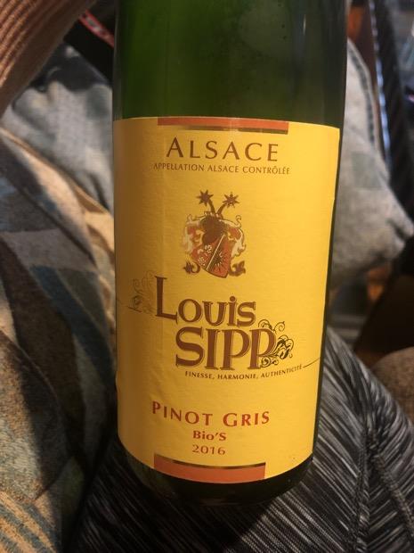 2018 Louis Sipp Pinot Gris Bio'S, France, Alsace - CellarTracker