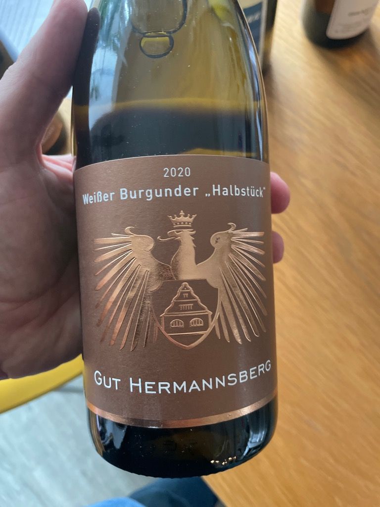 2020 Gut Hermannsberg Weißer Burgunder "Halbstück", Germany, Nahe ...
