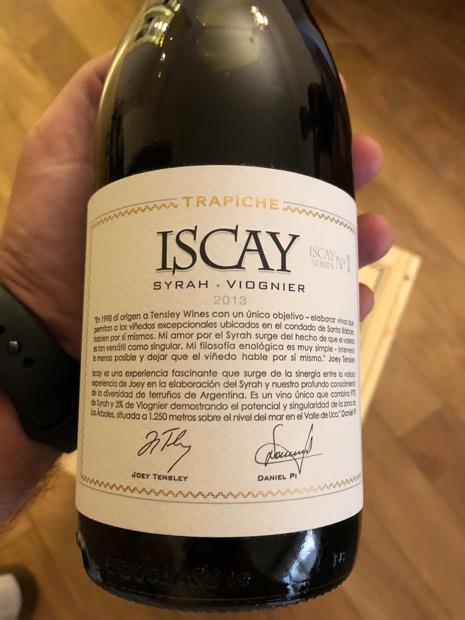 2013 Trapiche Iscay Syrah-Viognier, Argentina, Mendoza - CellarTracker