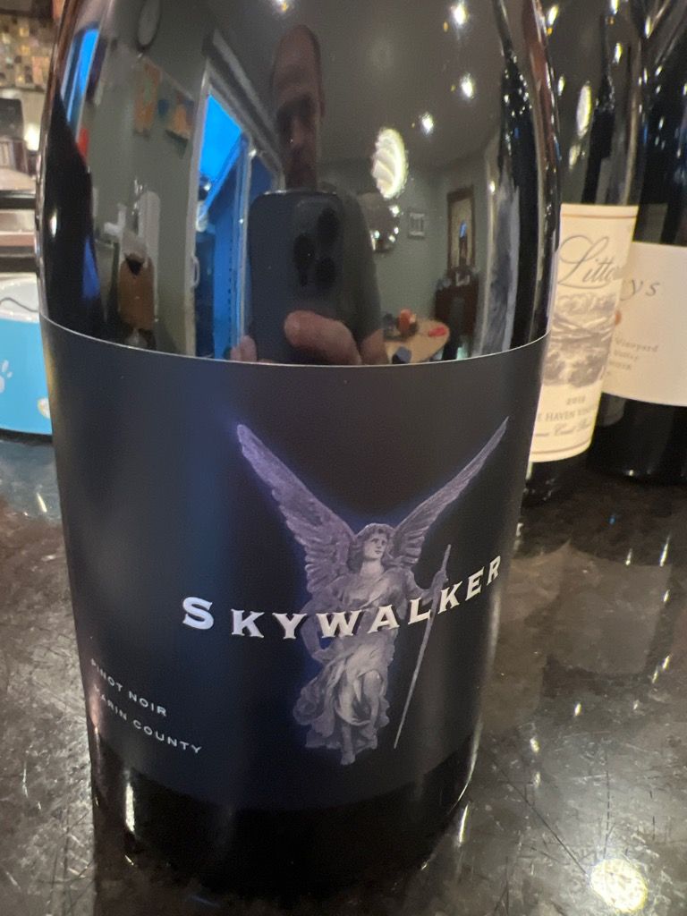 2019 Skywalker Vineyards Pinot Noir Skywalker, USA, California, San Francisco Bay, Marin County ...