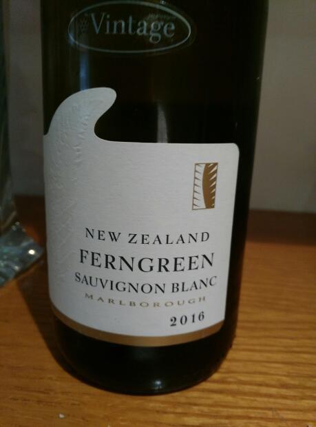 2016 Ferngreen Sauvignon Blanc, New Zealand, South Island, Marlborough ...
