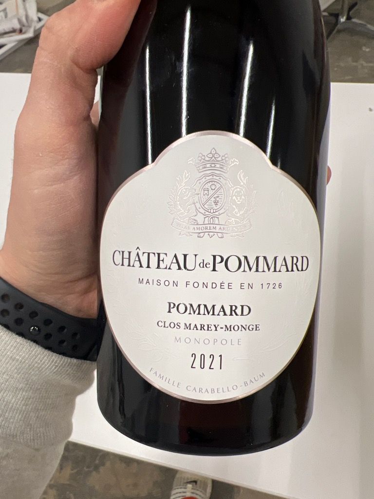 2021 Château de Pommard Pommard Clos Marey Monge, France, Burgundy ...