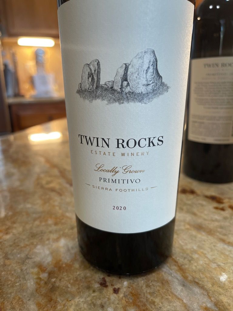 2022 Twin Rocks Estate Winery Primitivo, USA, California, Sierra ...