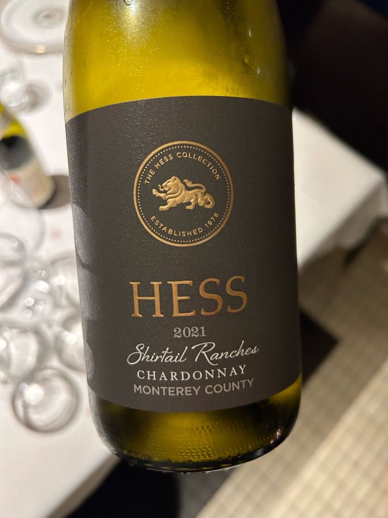 2021 The Hess Collection Chardonnay Hess Shirtail Ranches, USA ...