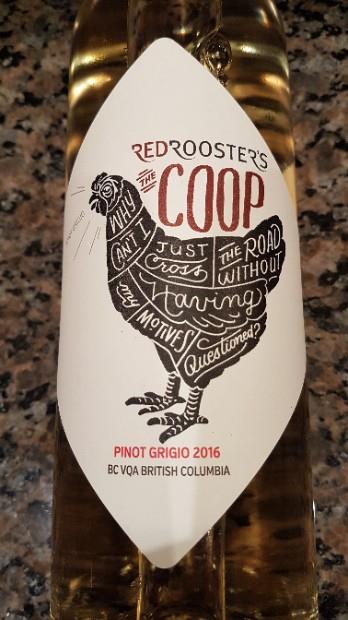 2016 Red Rooster Winery Pinot Gris The Coop, Canada, British Columbia ...